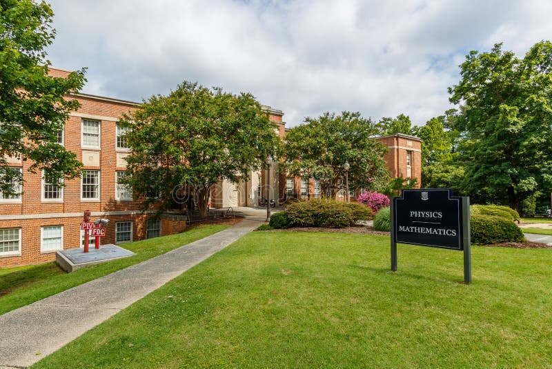 Duke Building at Elon University Editorial Stock Photo - Image of blue ...