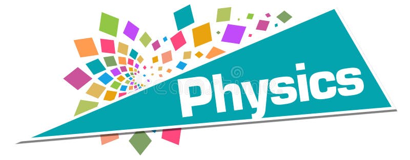 Physics Colorful Circular Turquoise Triangle Stock Illustration ...