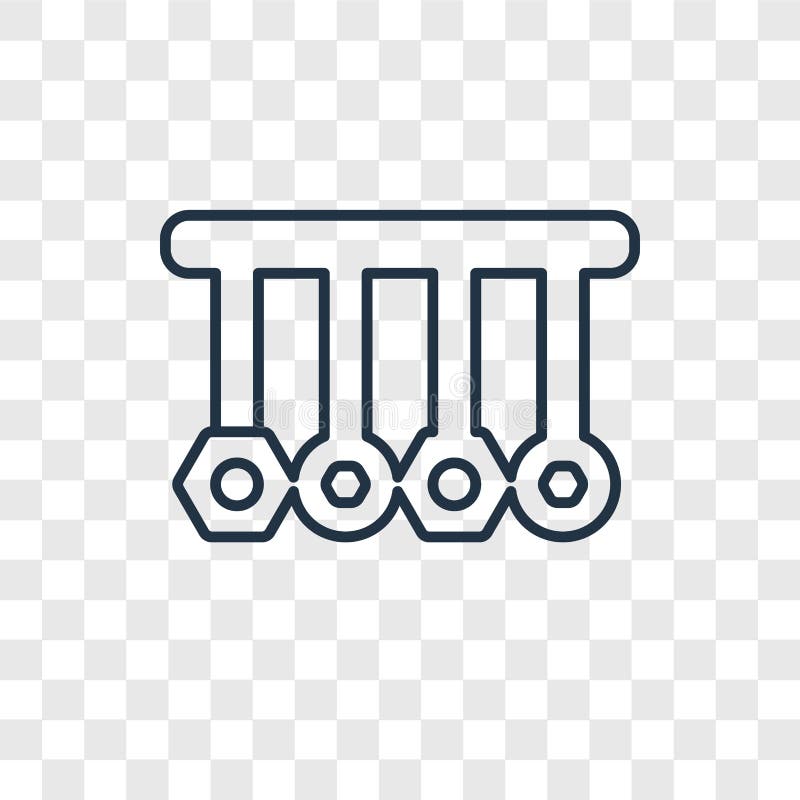 Physics Concept Vector Linear Icon Isolated on Transparent Background ...