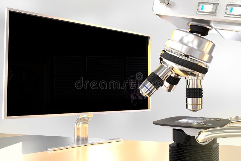 Physics Discovery Concept, Object 3D Illustration - Laboratory Hi-tech ...