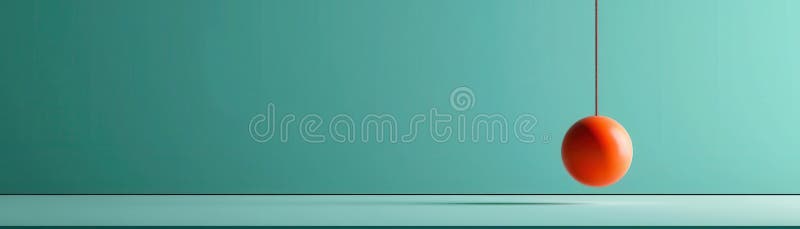 A Physics Experiment with a Pendulum Swinging Stock Illustration ...