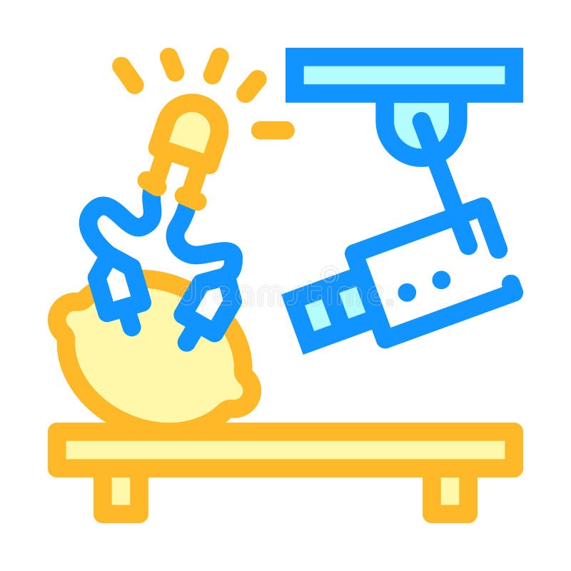 Physics Experiment Video Lesson Color Icon Vector Illustration Stock ...