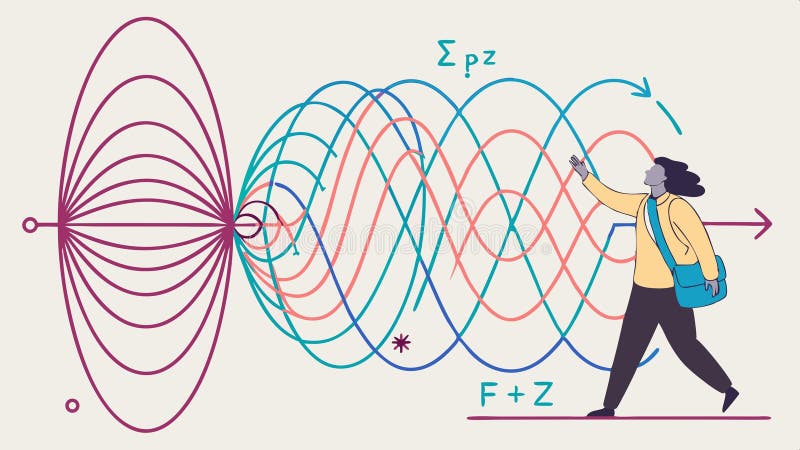 Physics Formula and Student, Science Education Illustration Vector ...