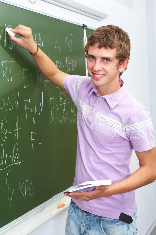 Genius Physics Science Research Blur Formula Board Stock Photo - Image ...