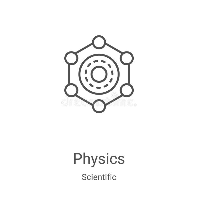 Set Of Scientific Physics Vector Flat Icons, Physics Education Symbols ...