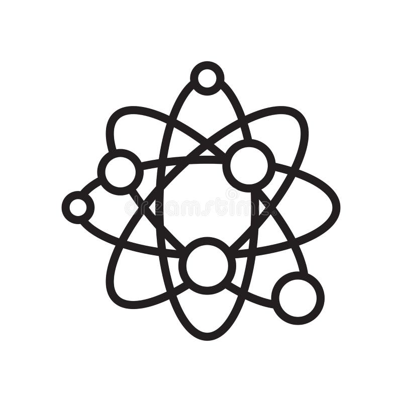 Physics Icon Vector Sign And Symbol Isolated On White Background Stock ...