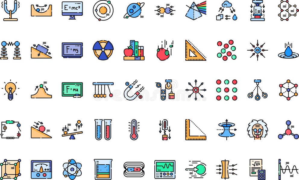 Physics Icons High-Quality Vector Icons Collection with Editable Stroke ...