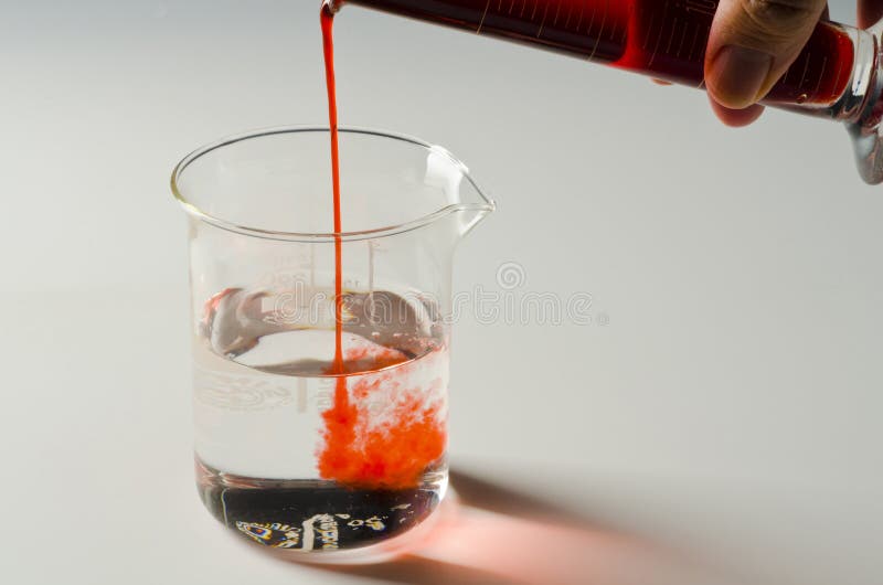 Physics. Miscible Liquids. 3 of 4 Image Series. Stock Photo - Image of ...