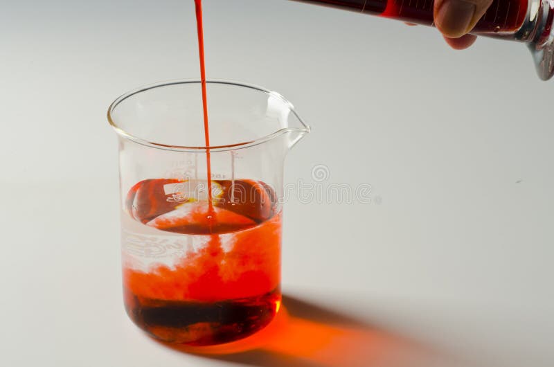 Physics. Miscible Liquids. 2 of 4 Image Series. Stock Image - Image of ...