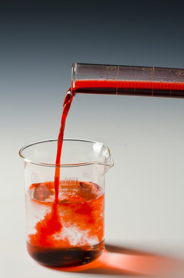 Physics. Miscible Liquids. 2 of 4 Image Series. Stock Photo - Image of ...