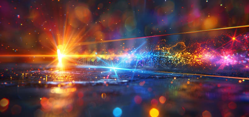 Physics Optical Prism with Refraction Rendering High Quality Photo ...