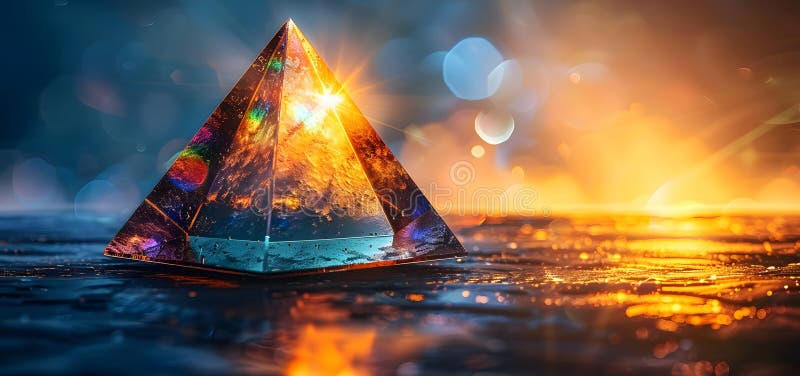 Physics Optical Prism with Refraction Rendering High Quality Photo ...