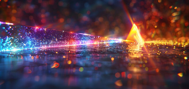 Physics Optical Prism with Refraction Rendering High Quality Photo ...