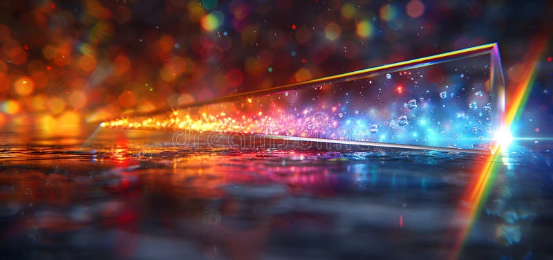 Physics Optical Prism with Refraction Rendering High Quality Photo ...