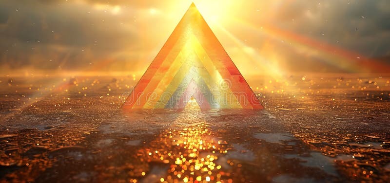 Physics Optical Prism with Refraction Rendering High Quality Photo ...