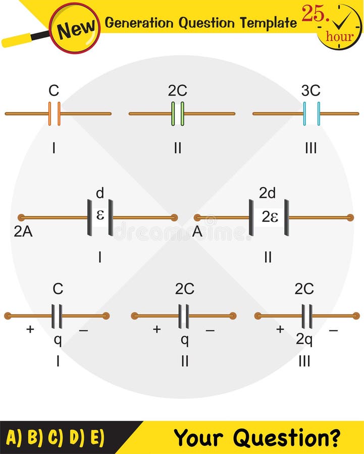 Physics, Parallel Plate Capacitor in Circuit, Capacitors, Circuit ...