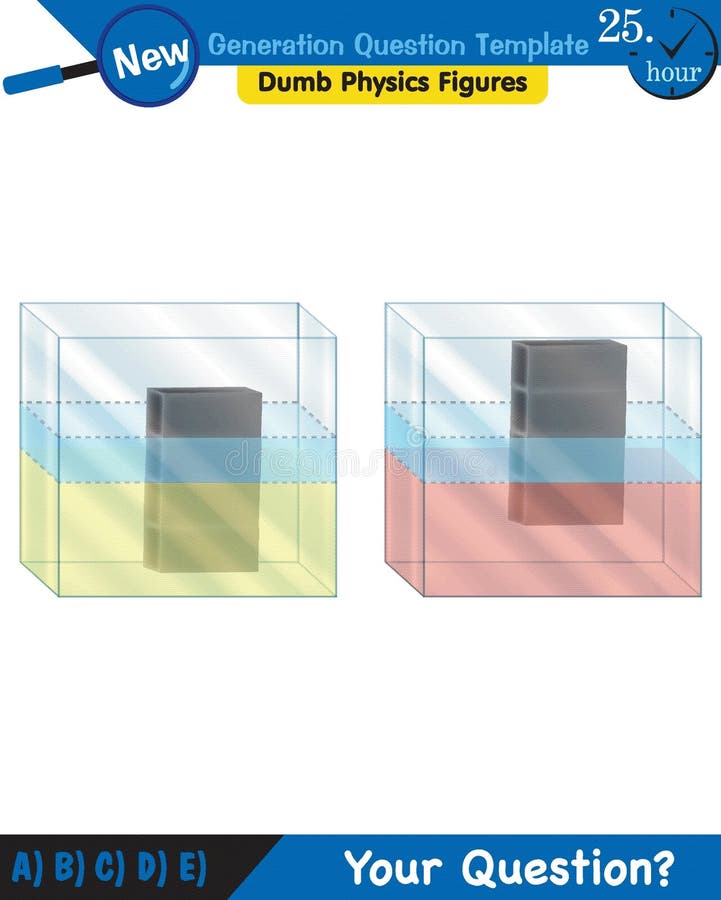 Physics, Pressure of Liquids, Buoyant Forces of Liquids Stock ...