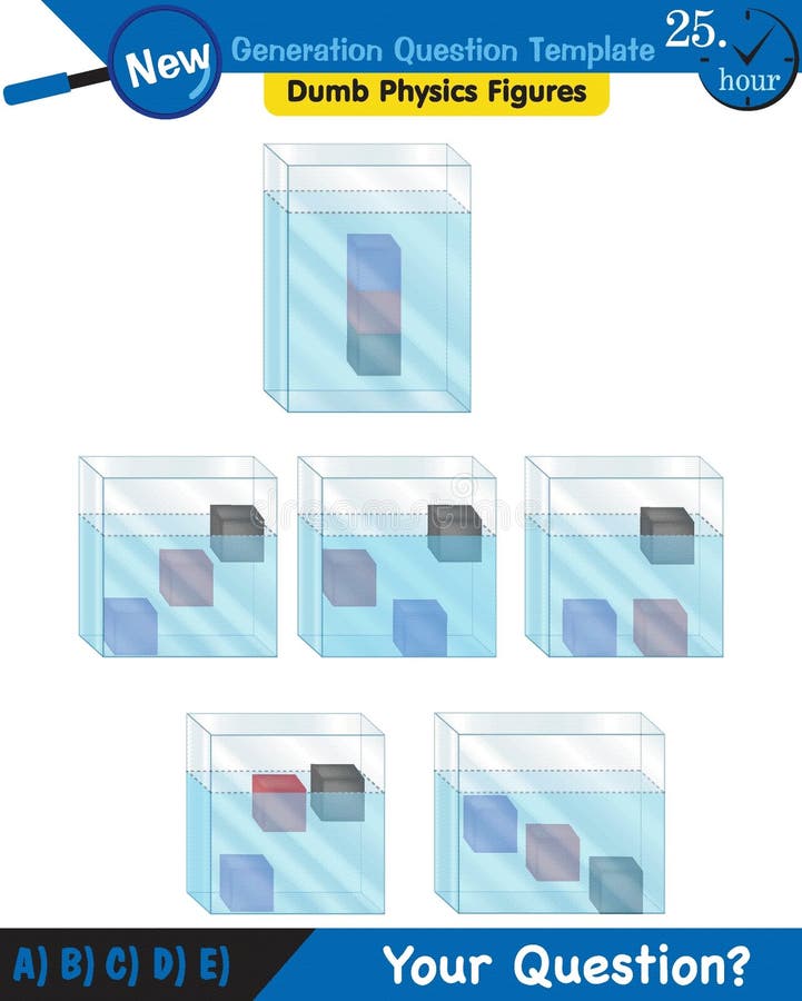 Physics, Pressure of Liquids, Buoyant Forces of Liquids Stock ...
