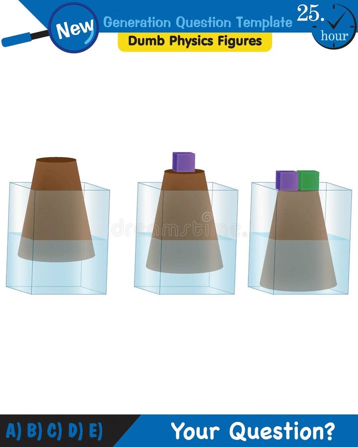 Physics, Pressure of Liquids, Buoyant Forces of Liquids Stock ...