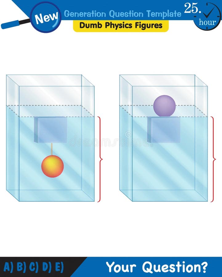 Physics, Pressure of Liquids, Buoyant Forces of Liquids Stock ...