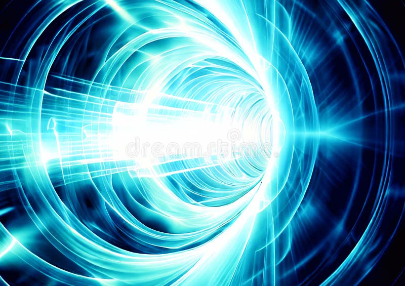 Quantum Tunneling Concept Abstract Stock Image - Image of wave ...