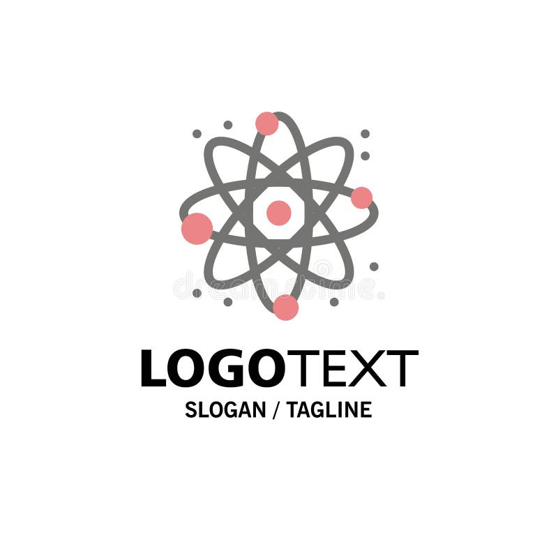 Physics, React, Science Business Logo Template. Flat Color Stock Vector ...