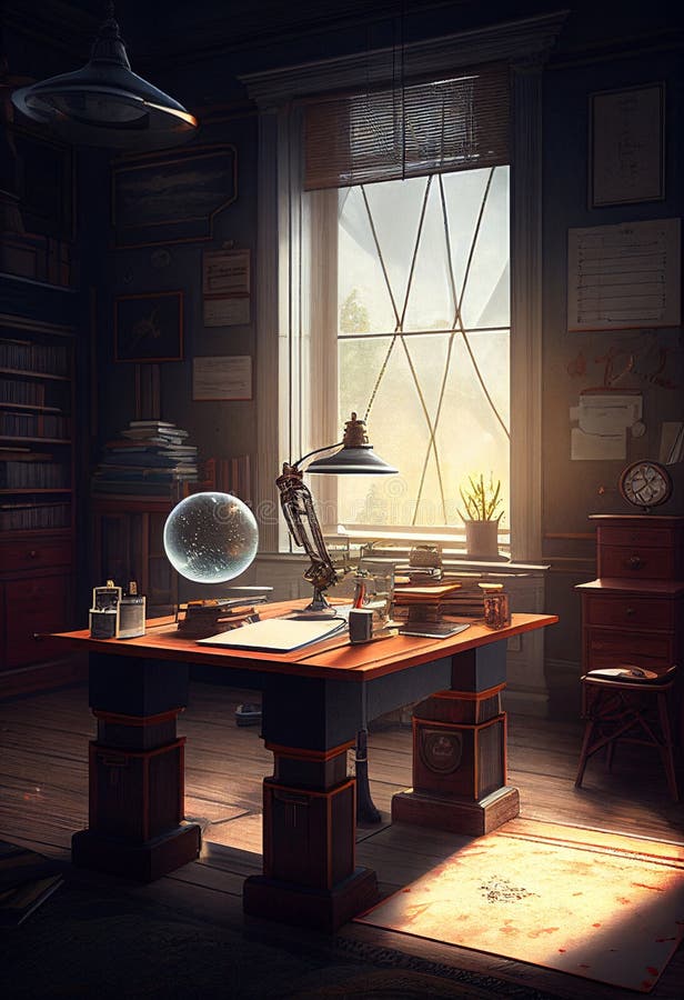 Physics Room with Instruments. AI Generated Stock Illustration ...