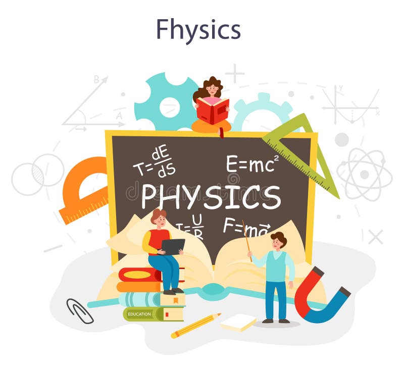 Physics School Subject Concept. Scientist Explore Electricity Stock ...
