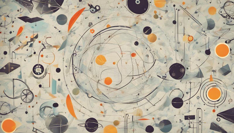 Physics, Science. Abstract Background Stock Illustration - Illustration ...