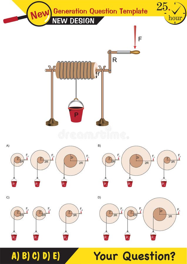 Physics - Simple Machines, Eps Stock Illustration - Illustration of ...