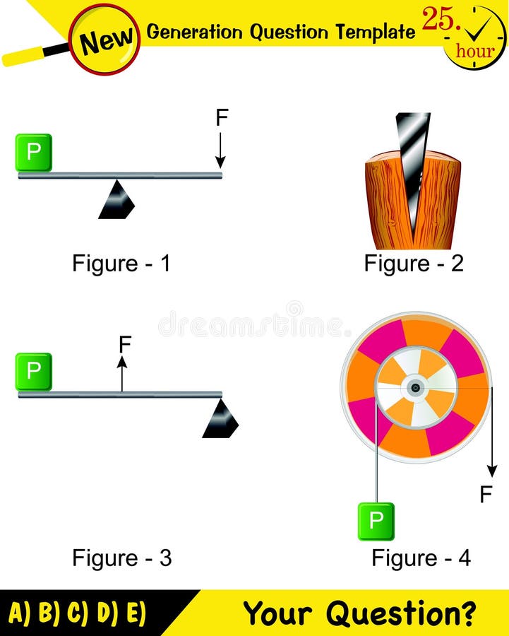 Physics, Simple Machines, Next Generation Question Template Stock ...