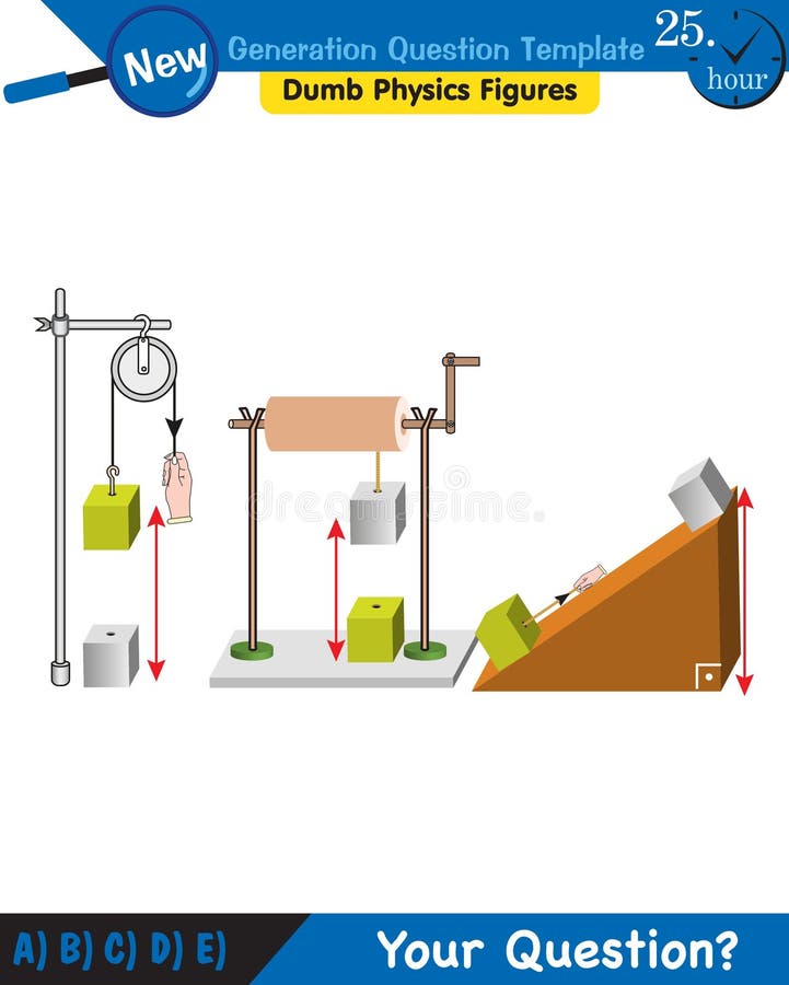 Physics, Simple Machines, Next Generation Question Template Stock ...