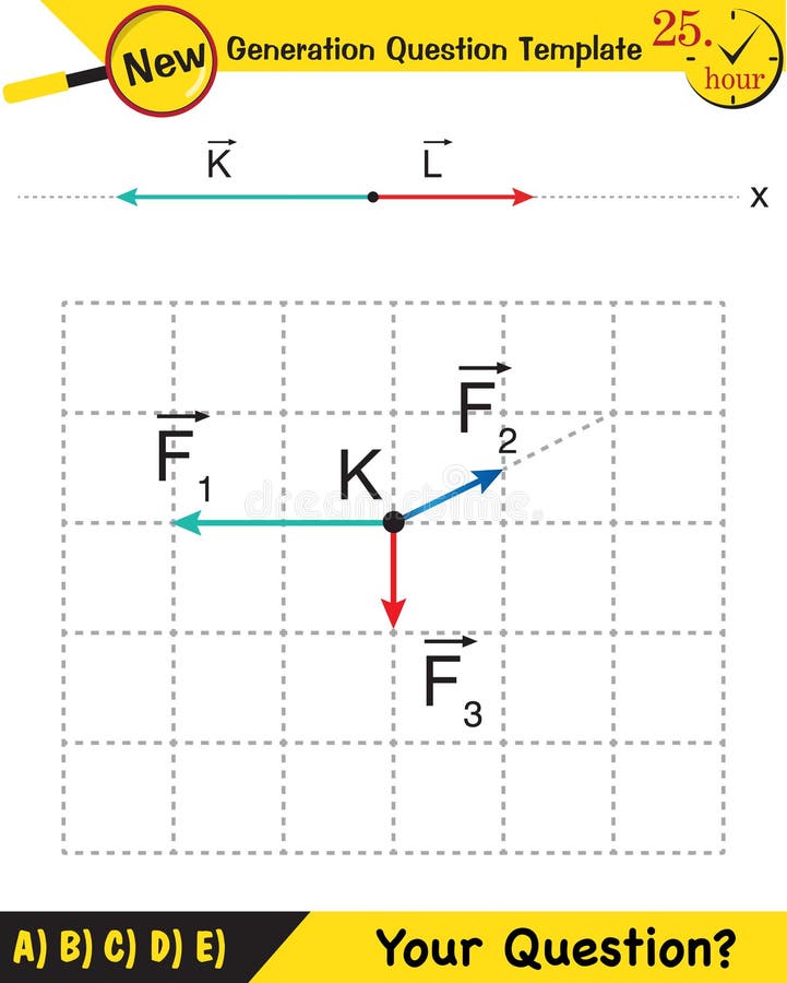 Physics, the Subject of Vectors Stock Vector - Illustration of learn ...