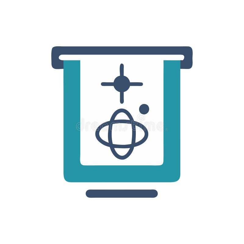 Physics Symbol Icon for Science Stock Vector - Illustration of icon ...