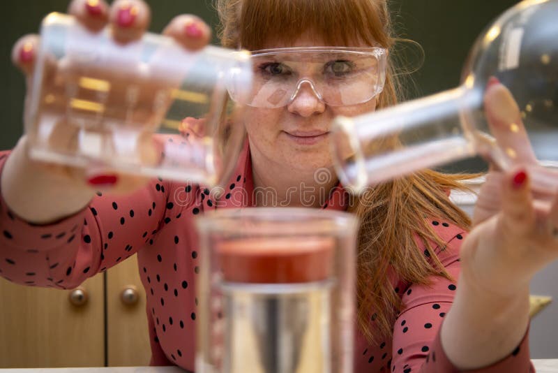 A Physics Teacher Conducts Experiments with Heated Air, Physics Lessons ...