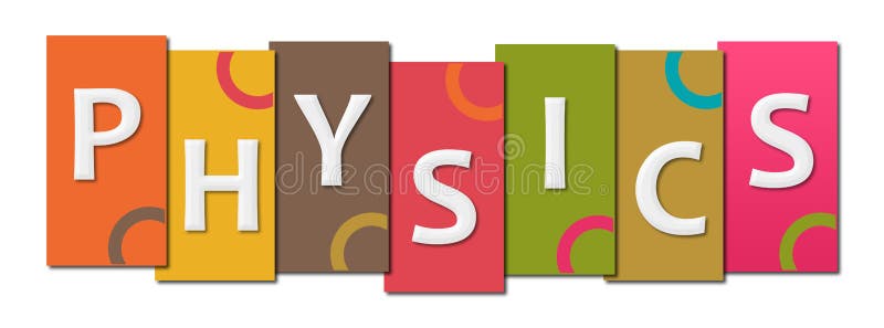 Physics Colorful Stripes Rings Stock Illustration - Illustration of ...