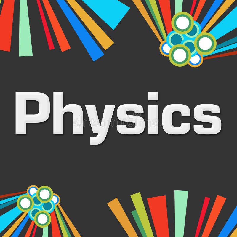 Physics Dark Colorful Elements Stock Illustration - Illustration of ...