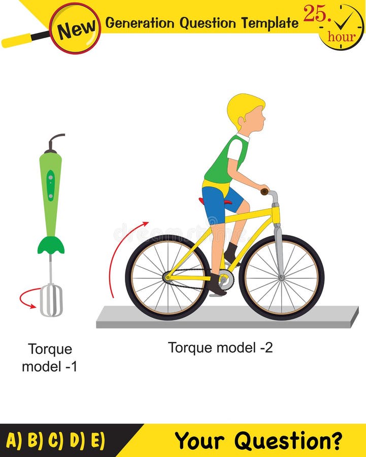 Physics, Torque, Next Generation Question Template Stock Illustration ...