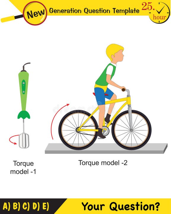 Physics, Torque, Next Generation Question Template Stock Illustration ...