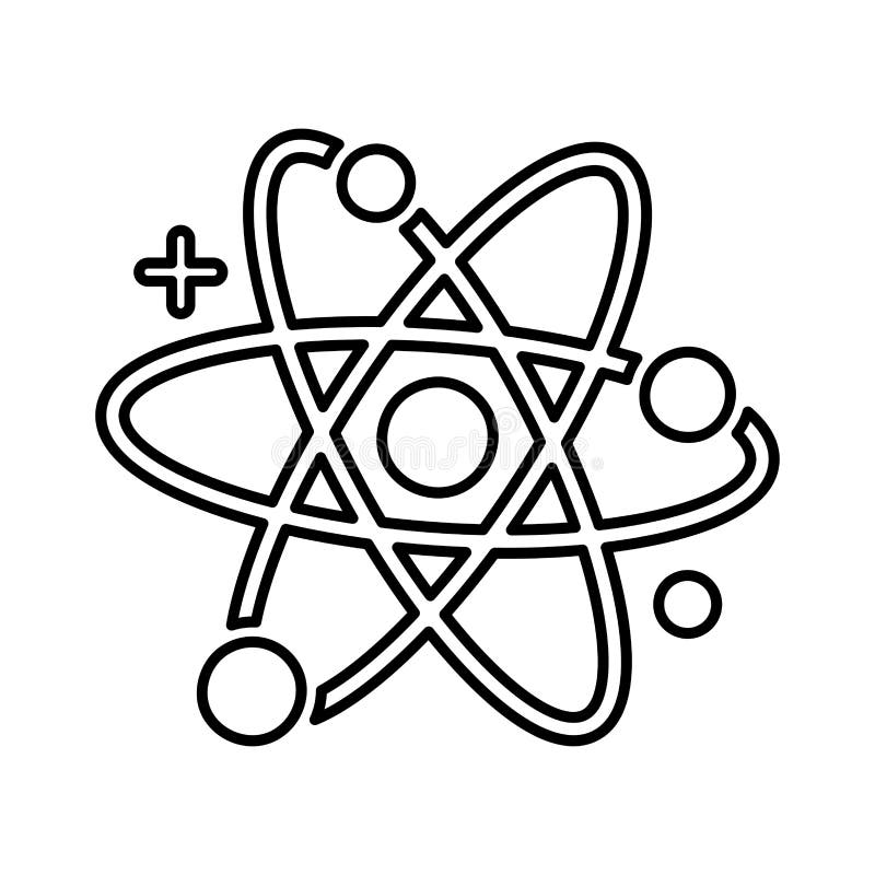 Physics, Transparent Outline Icon. Line Vector Design. Stock Vector ...