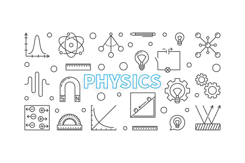 Physics Banner. Science Alphabet Stock Vector - Illustration of ...