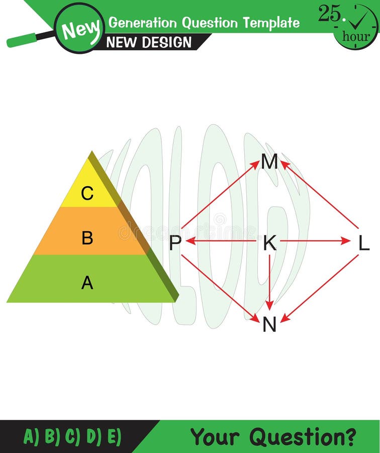 Physics, Vector Illustration of Food Chain - Energy Pyramid ...