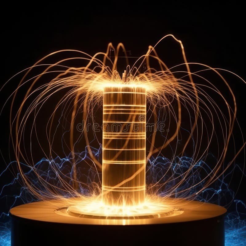 Physics Waves, Abstract Illustration. Created Using Generative Al Tools ...