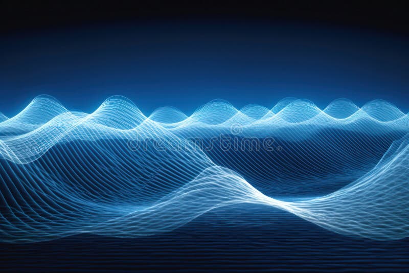 Physics Waves, Abstract Illustration. Created Using Generative Al Tools ...