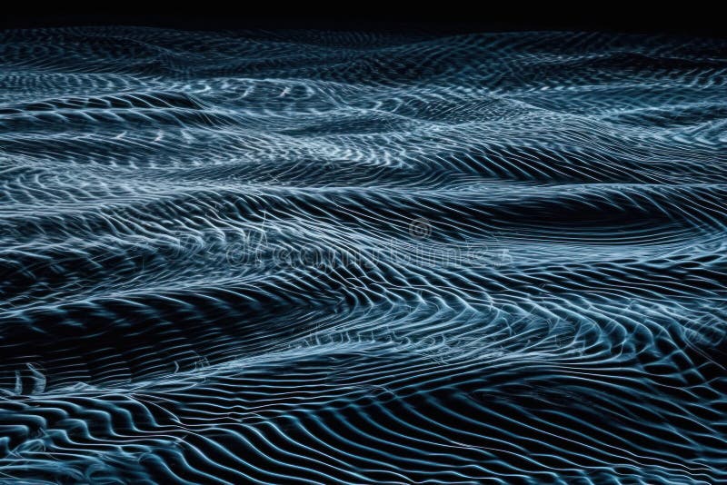 Physics Waves, Abstract Illustration. Created Using Generative Al Tools ...