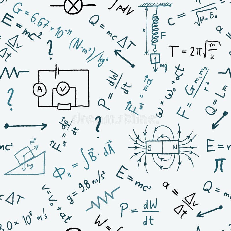 Physik-Hintergrund 02 a vektor abbildung. Illustration von learn - 77081251