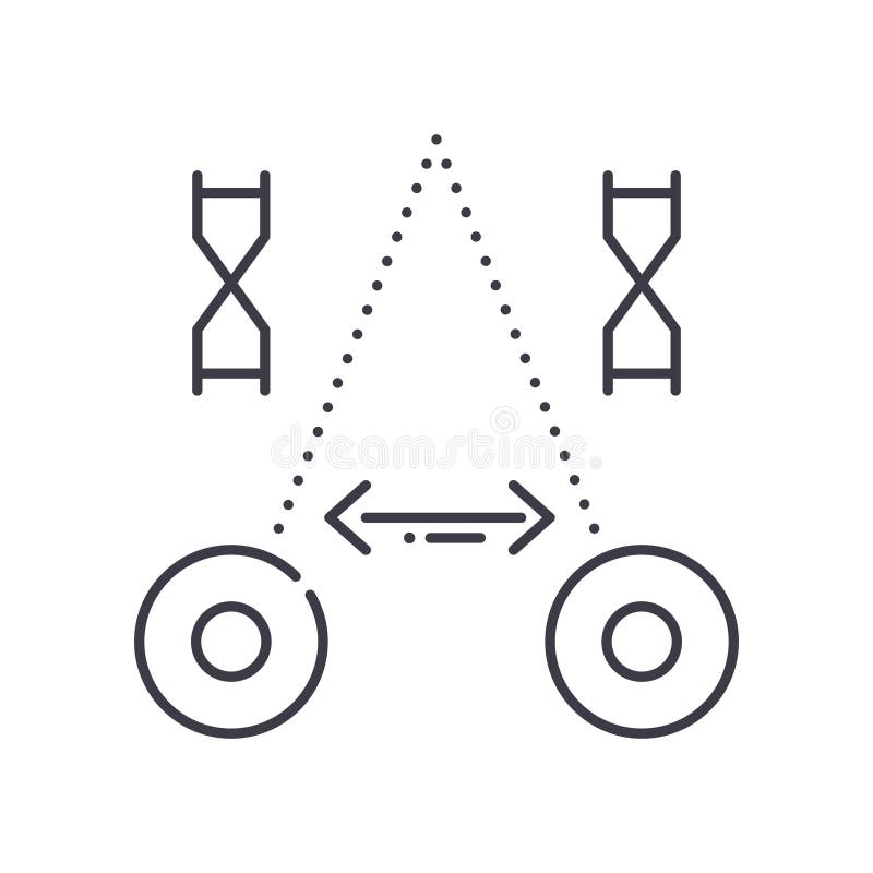 Physiology Line Vector Icons and Signs. Biology, Cells, Circulation ...