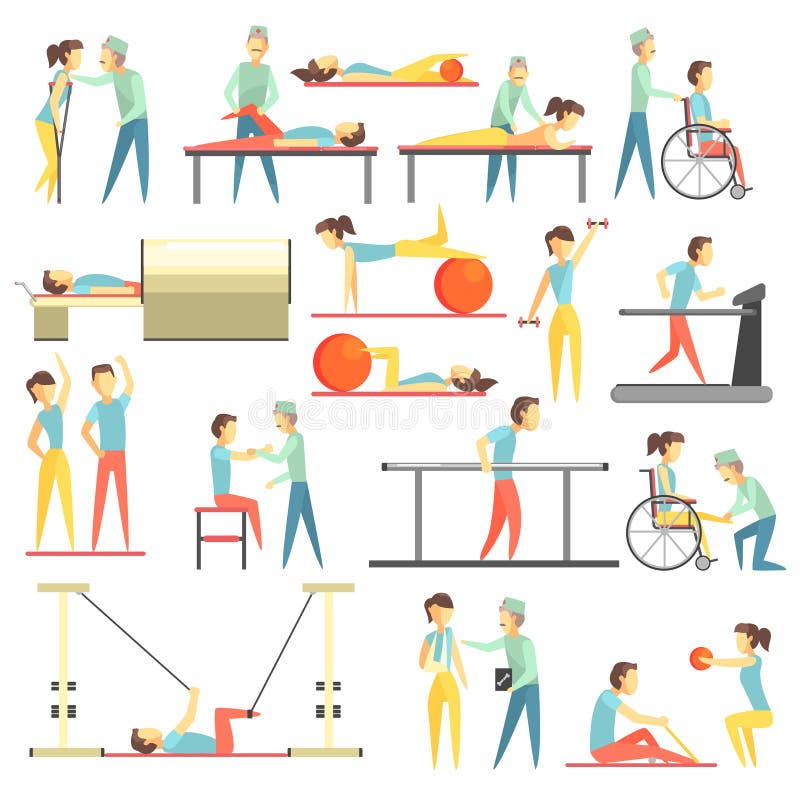 Physiotherapie Infographic-Illustration Vektor Abbildung - Illustration ...
