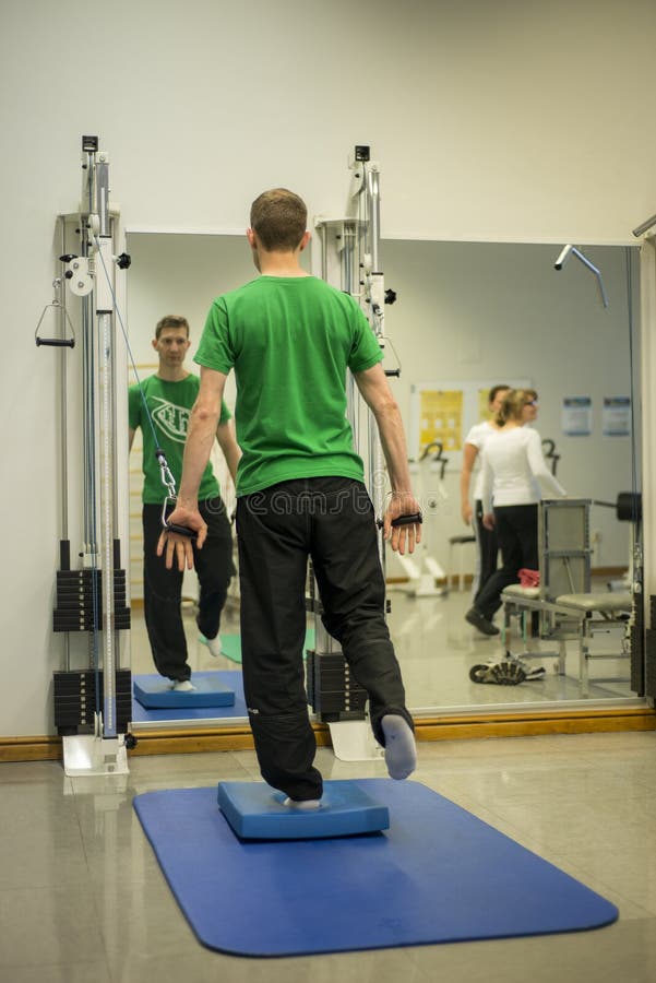 Physiotherapy Exercises Health Active Training Editorial Image - Image ...
