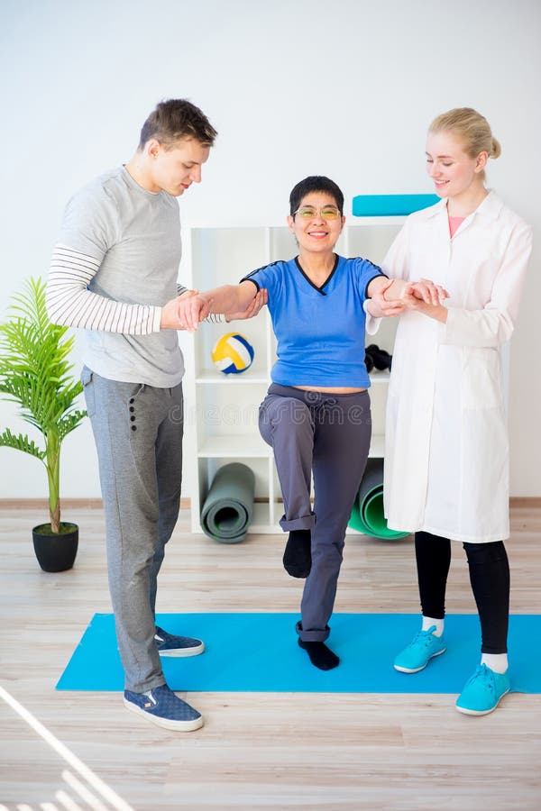 Physiotherapy in progress stock image. Image of physiotherapist - 97727915